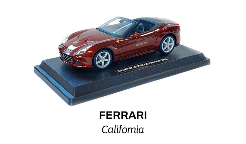 Model Ferrari California w skali 1:24 od autoprezent.pl